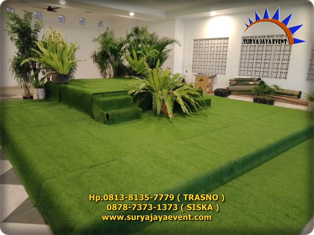 Menyewakan Panggung Karpet Rumput Sintetis – Pusat Sewa Alat Pesta ...