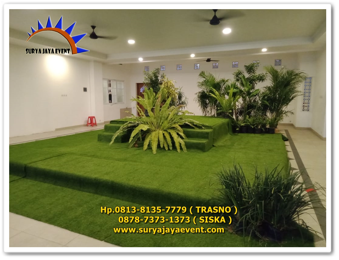 Menyewakan Panggung Karpet Rumput Sintetis – Pusat Sewa Alat Pesta ...