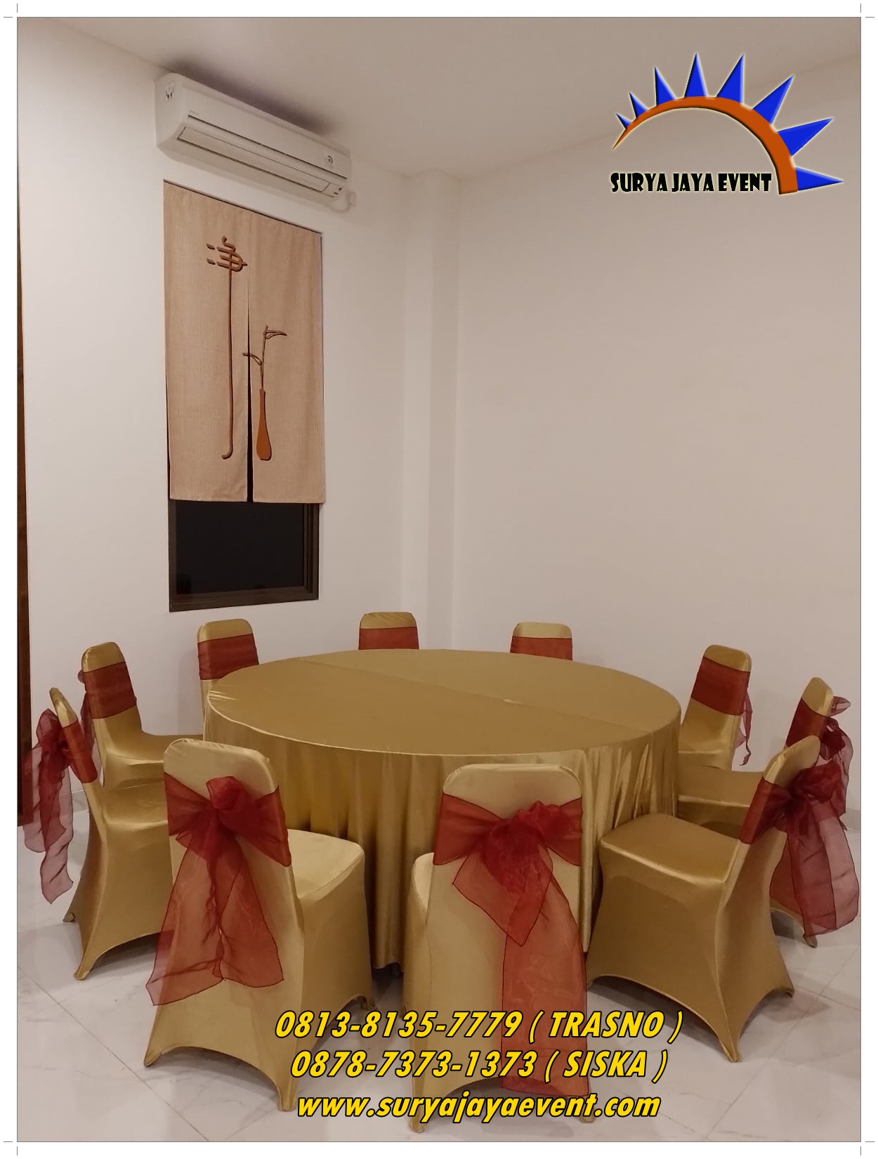 Sewa Meja Bulat Cover Gold Ancol Barat – Pusat Sewa Alat Pesta Lengkap ...