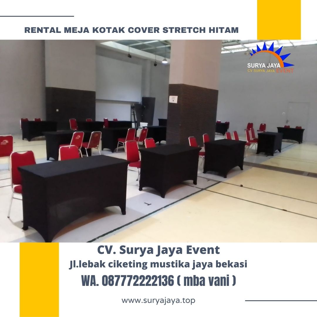 Sewa Meja Kotak Cover Stretch Hitam Jakarta – Pusat Sewa Alat Pesta ...