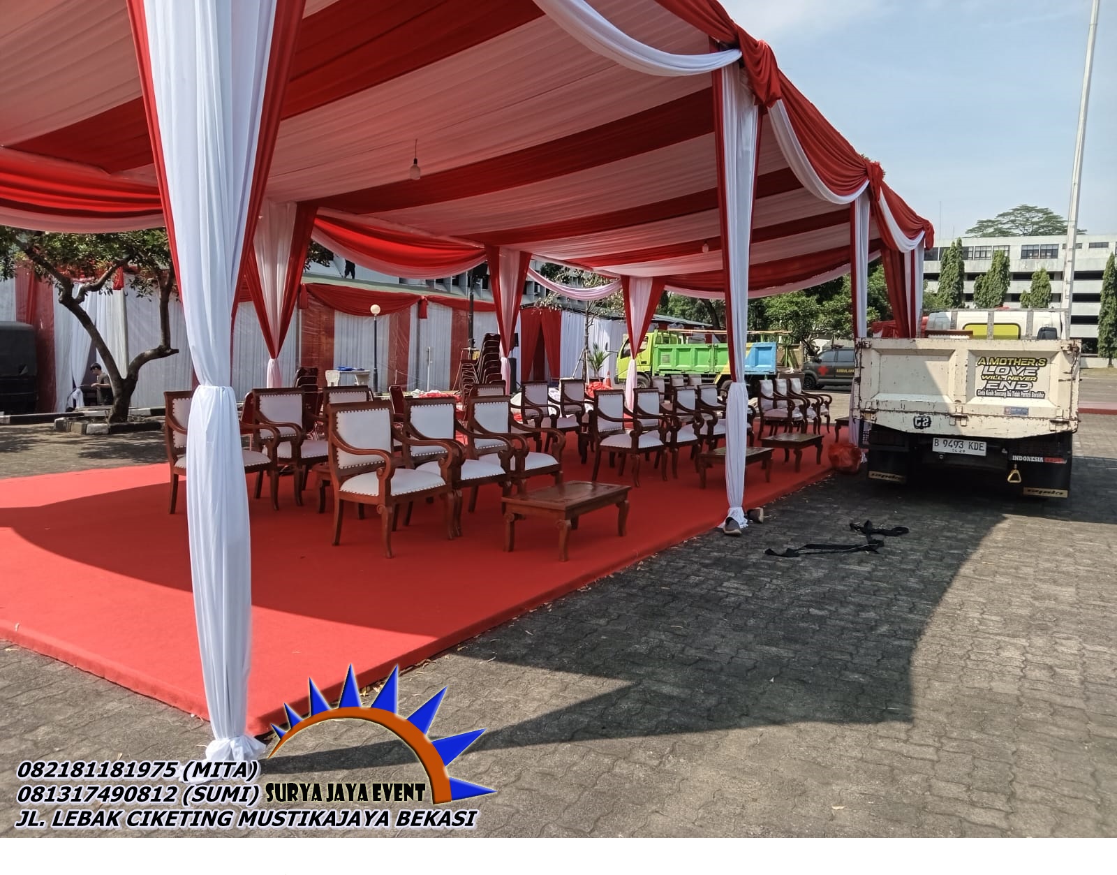 Rental Tenda Warna Kain Merah Putih Event Hut-RI Di Jakarta – Pusat ...