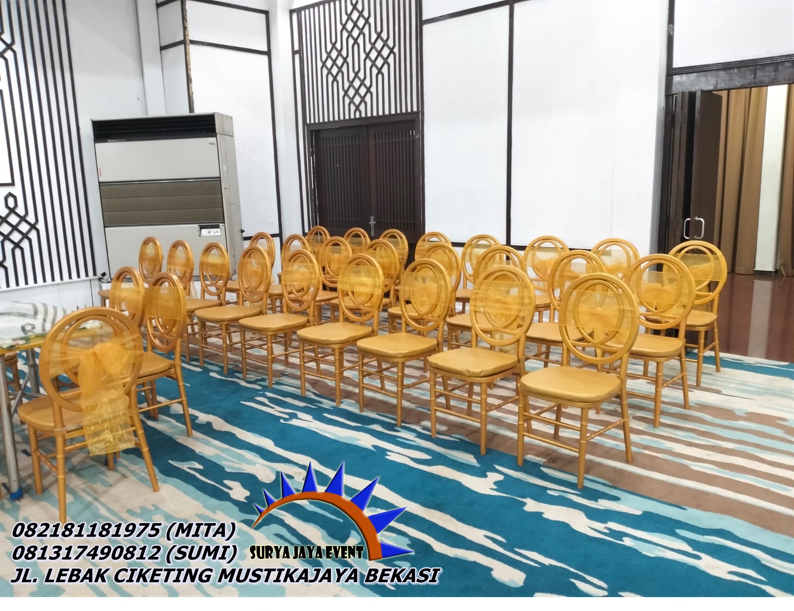 Jasa Sewa Kursi Olivia Gold Kerangka Kayu Jati Jakarta – Pusat Sewa ...