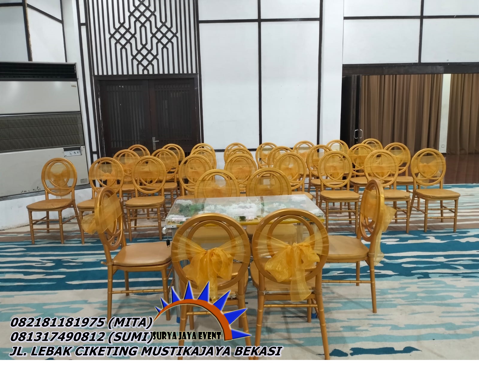 Jasa Sewa Kursi Olivia Gold Kerangka Kayu Jati Jakarta – Pusat Sewa ...