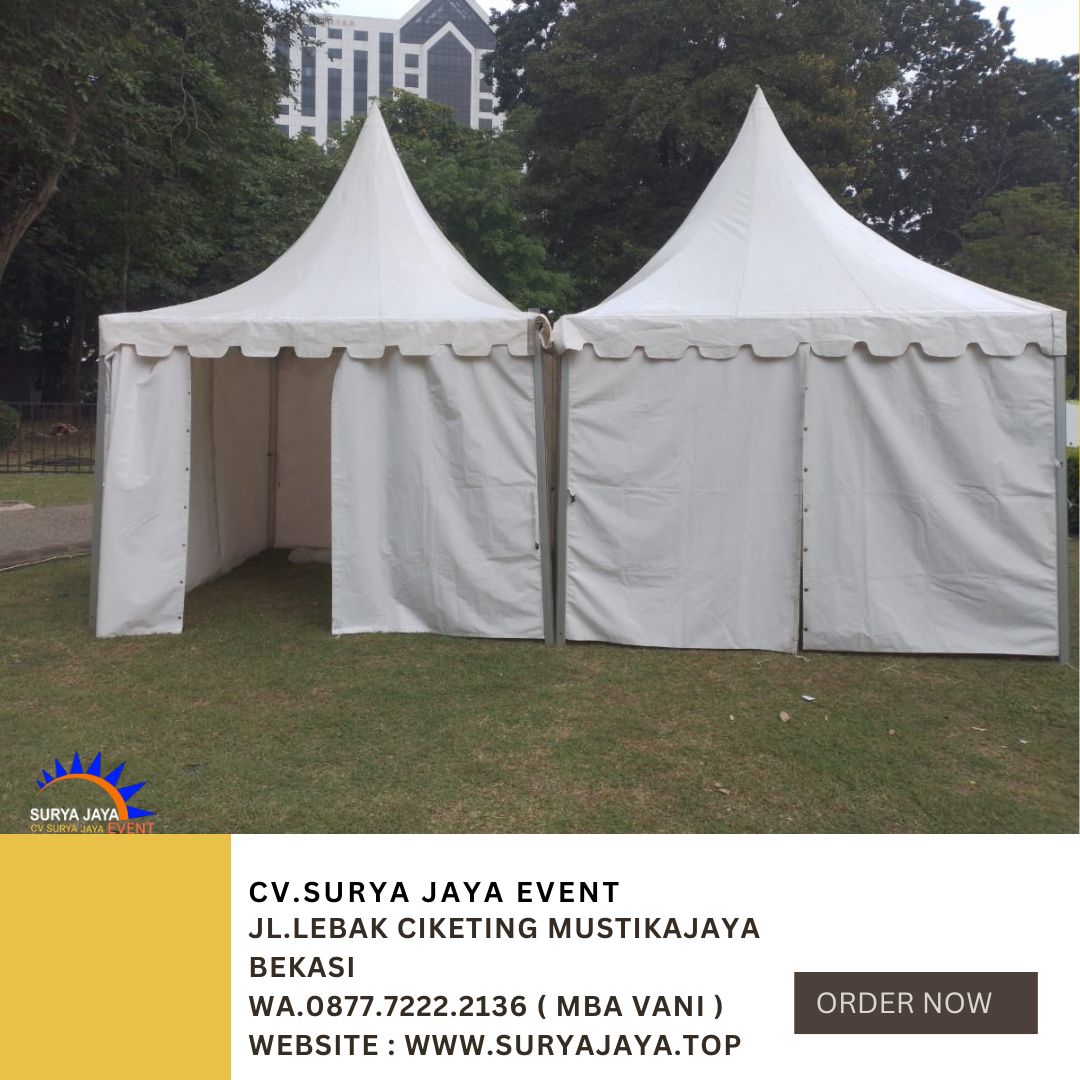 Rental Sarnafil Tenda Bazar Atap Kerucut Putih Bogor – Pusat Sewa Alat ...