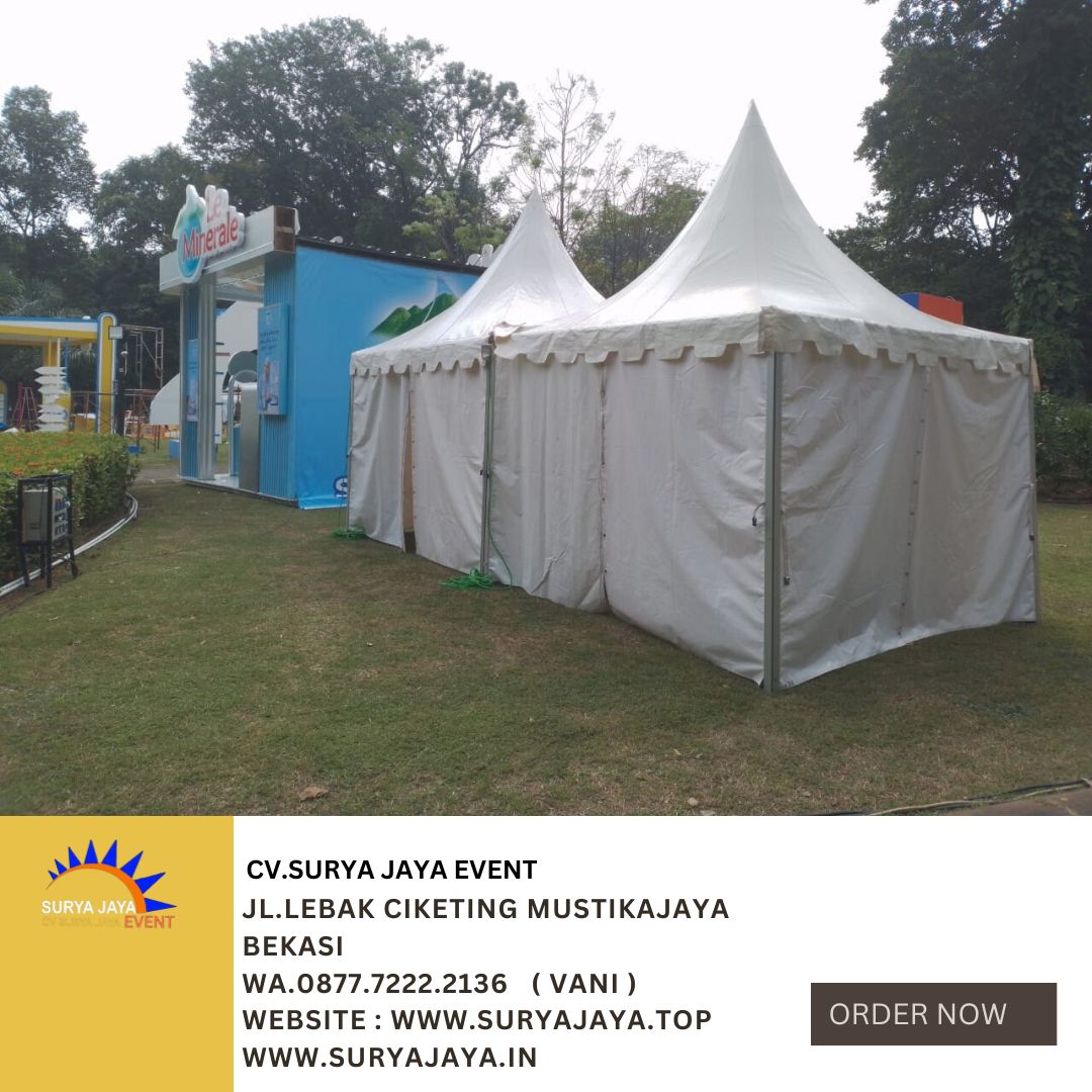 Rental Sarnafil Tenda Bazar Atap Kerucut Putih Bogor – Pusat Sewa Alat ...