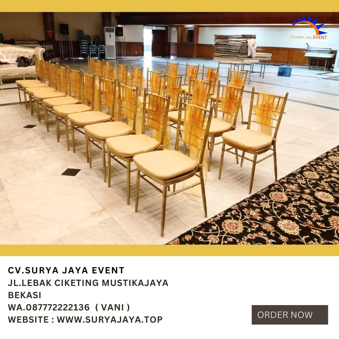 Rental Kursi Olivia Dan Tiffany Kayu Warna Gold Area Simpruk – Pusat ...